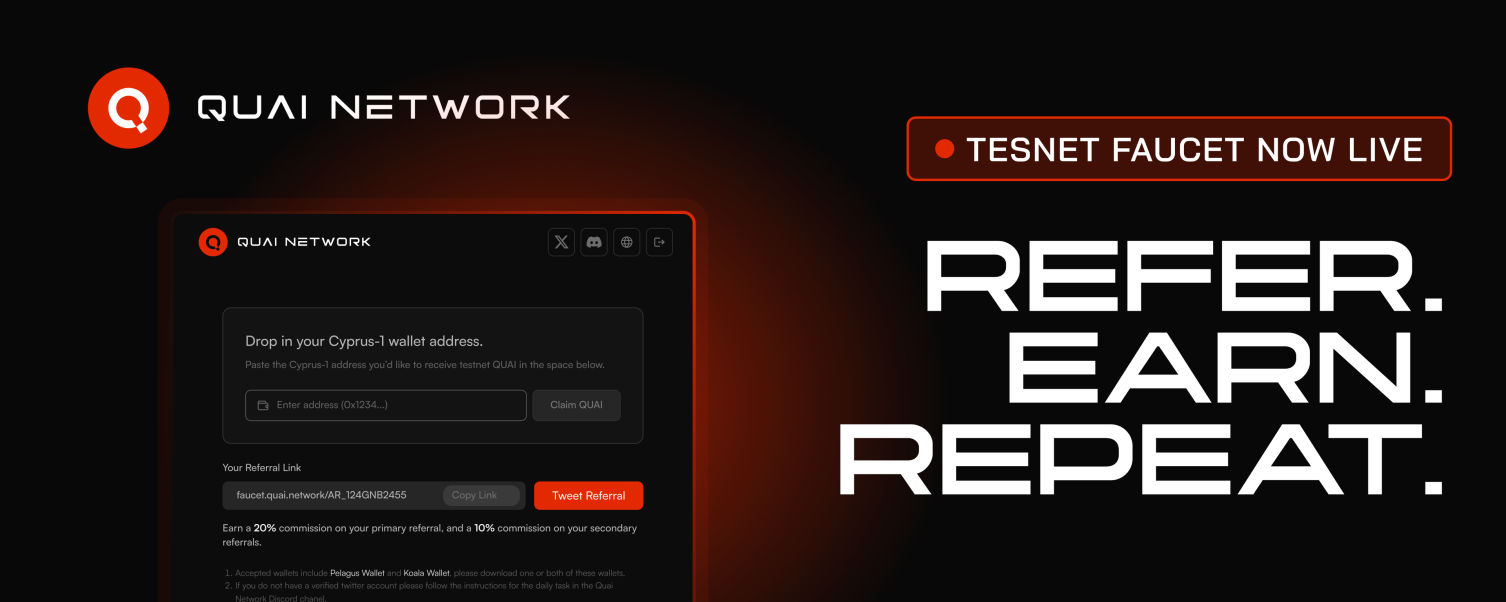 Discover the Power of Connection: The Quai Network Faucet Referral ...